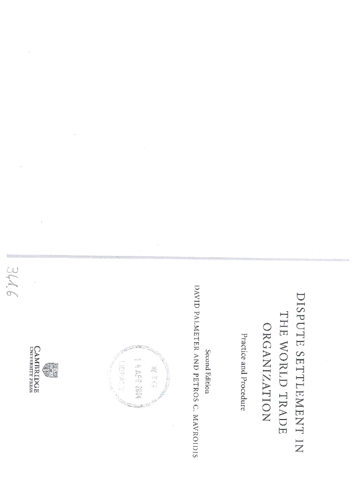 2004 - Palmeter and Mavroidis - Studocu