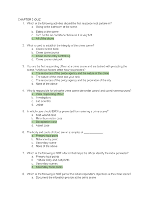 Crime Scene Invest CH 6 & 7 - CHAPTER 6: CRIME SCENE PHOTOGRAPHY ...