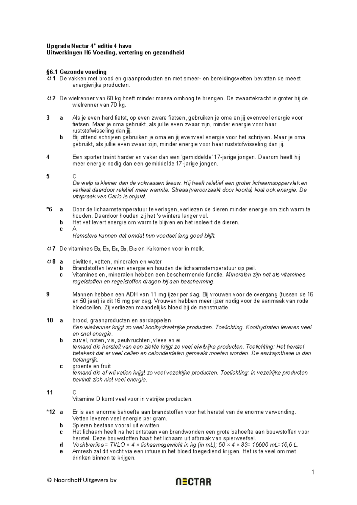 Nectar 4up havo4 H06 uitwerkingen - Upgrade Nectar 4e editie 4 havo ...