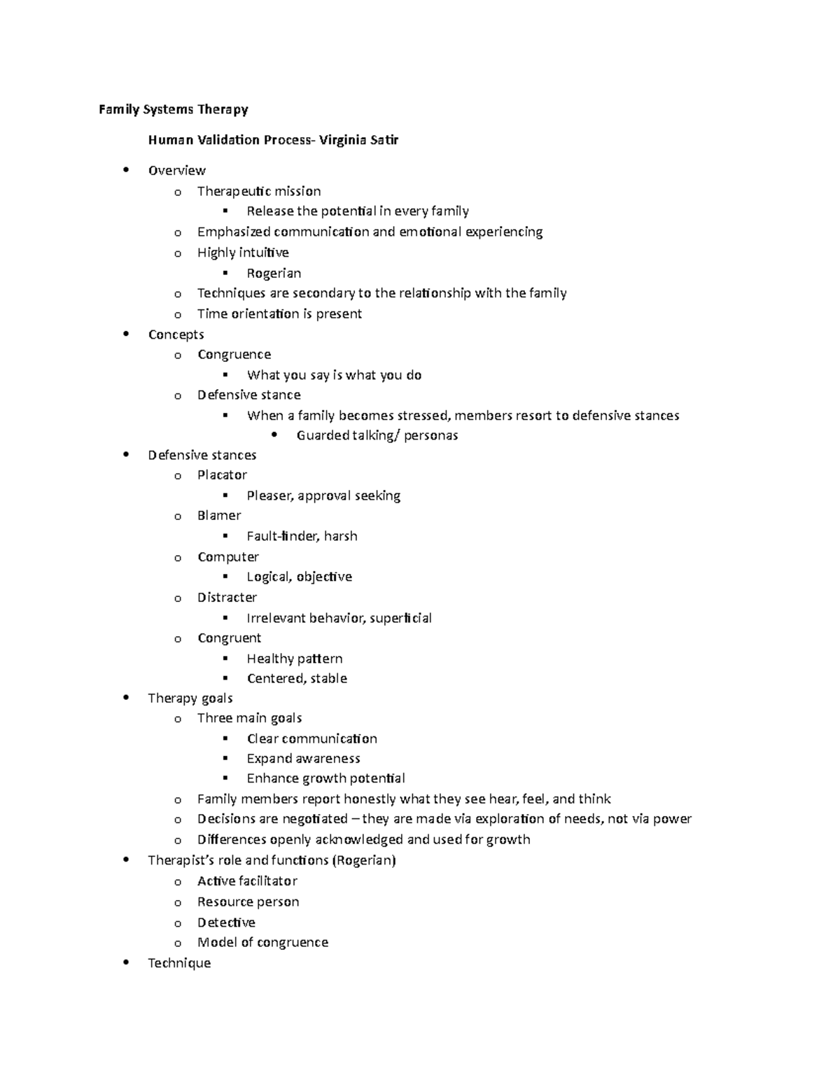 Family systems therapy 2 (02-21-22) - Family Systems Therapy Human ...