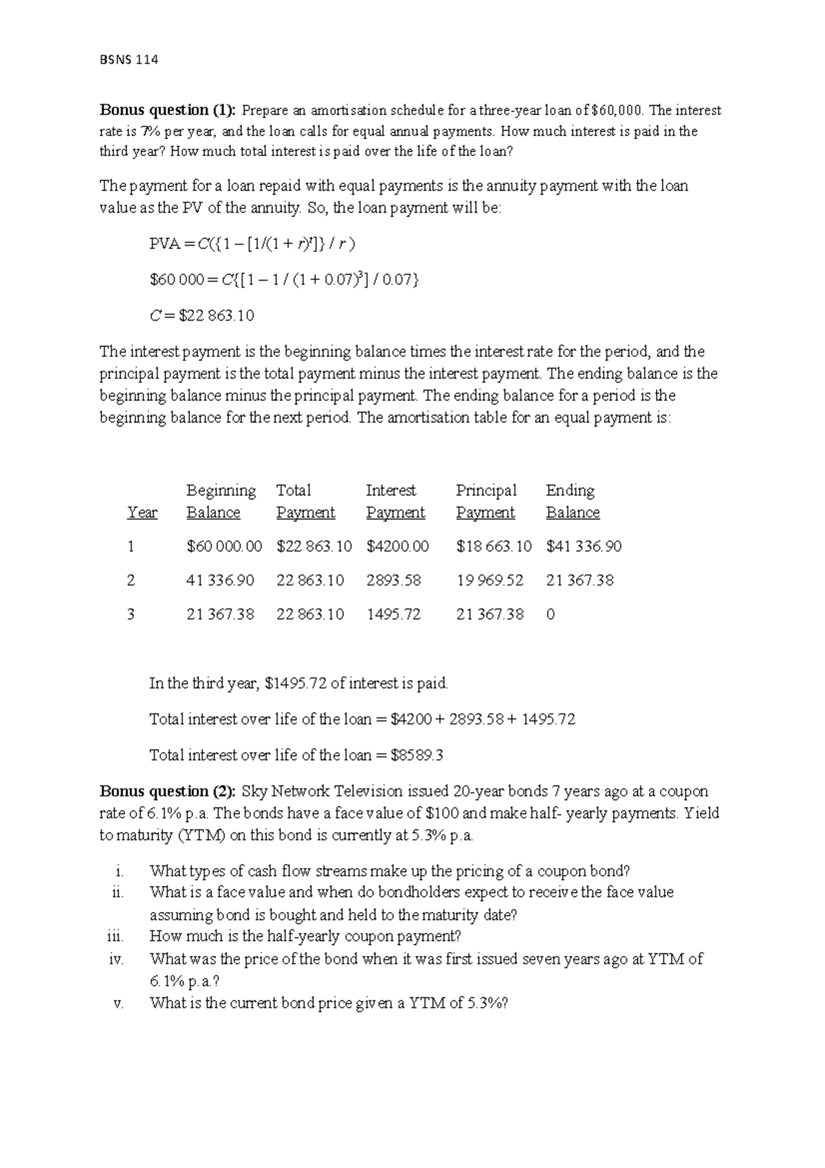 Tut 4 Solutions 2022 - Tutorial 4 solution of the uni run bsns 114 sessions - BSNS 114 Bonus ...