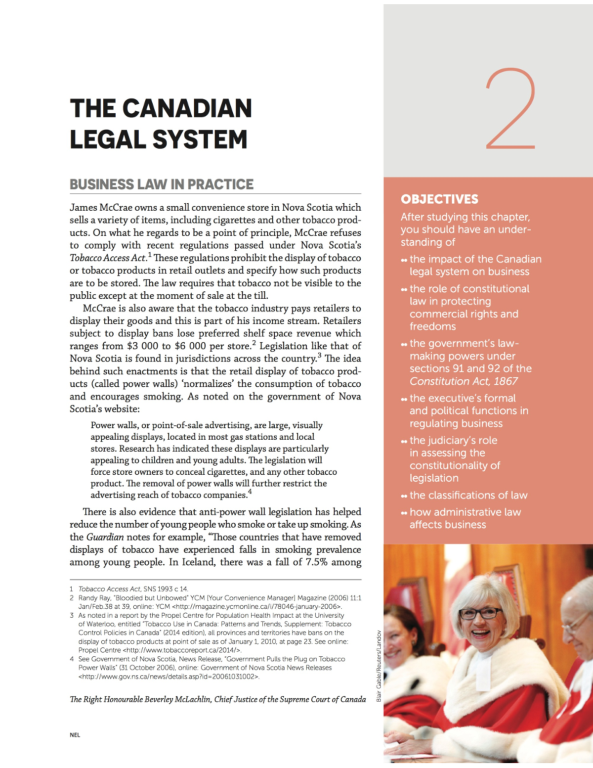 Chapter 2 - The Canadian Legal System - Busi 2601 - Studocu