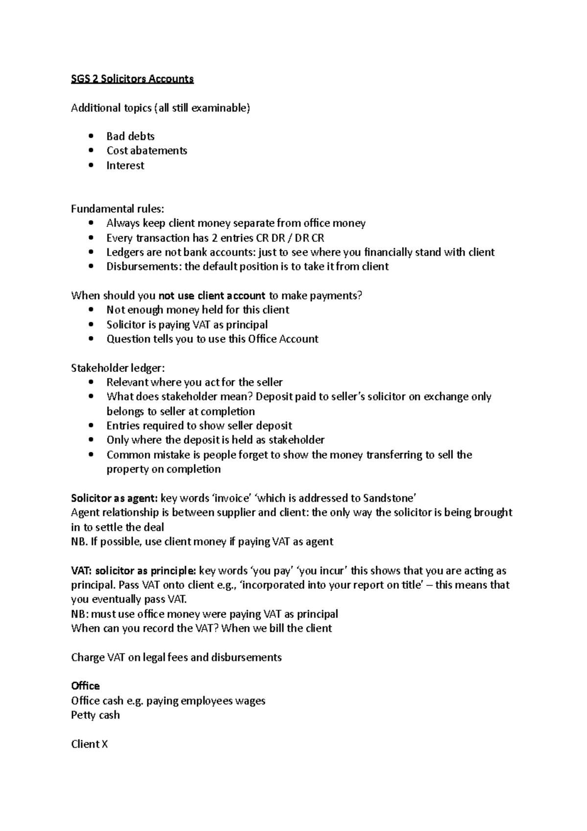 SGS 2 Solicitors Accounts notes - SGS 2 Solicitors Accounts Additional ...
