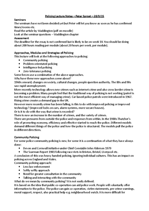 The Structure, Roles, and Functions of the UK Police - Introduction to ...