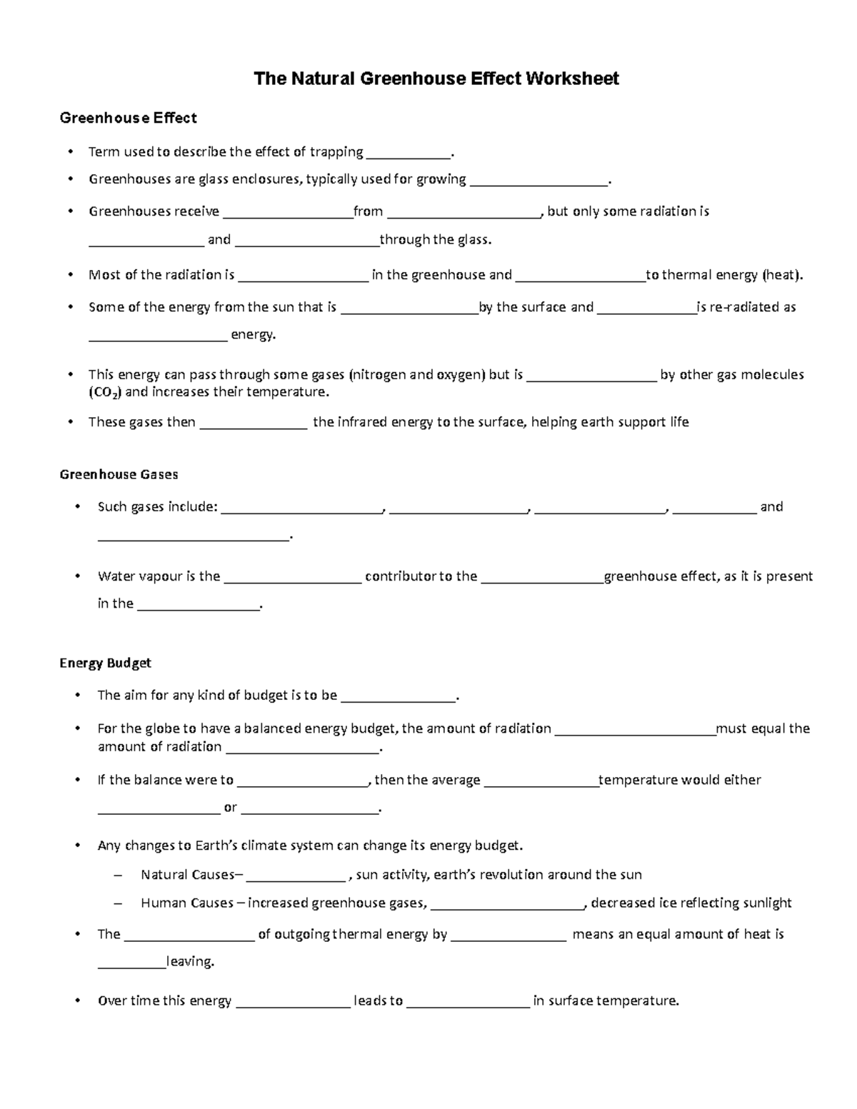 CC03b - Natural Greenhouse Effect - student note - The Natural ...