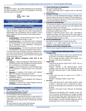 Interpreting Drug orders - FUNDAMENTALS OF NURSING PRACTICE LECTURE: 1 ...