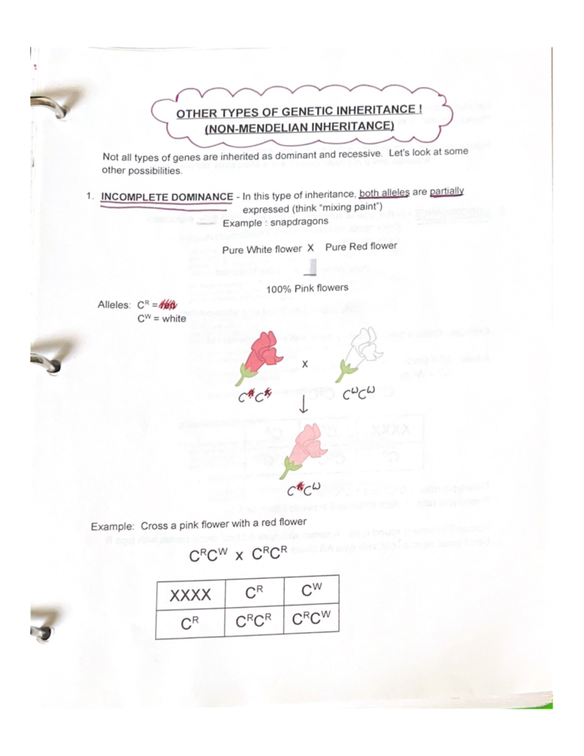 Other Types OF Genetic Inheritance - Studocu
