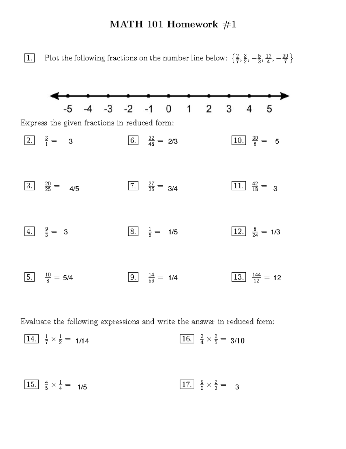 101 HW1 - Finite Math - MATH 101 Homework 1. Plot the following ...
