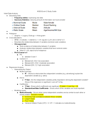 Marketing Research Project - BUS M303 - Studocu