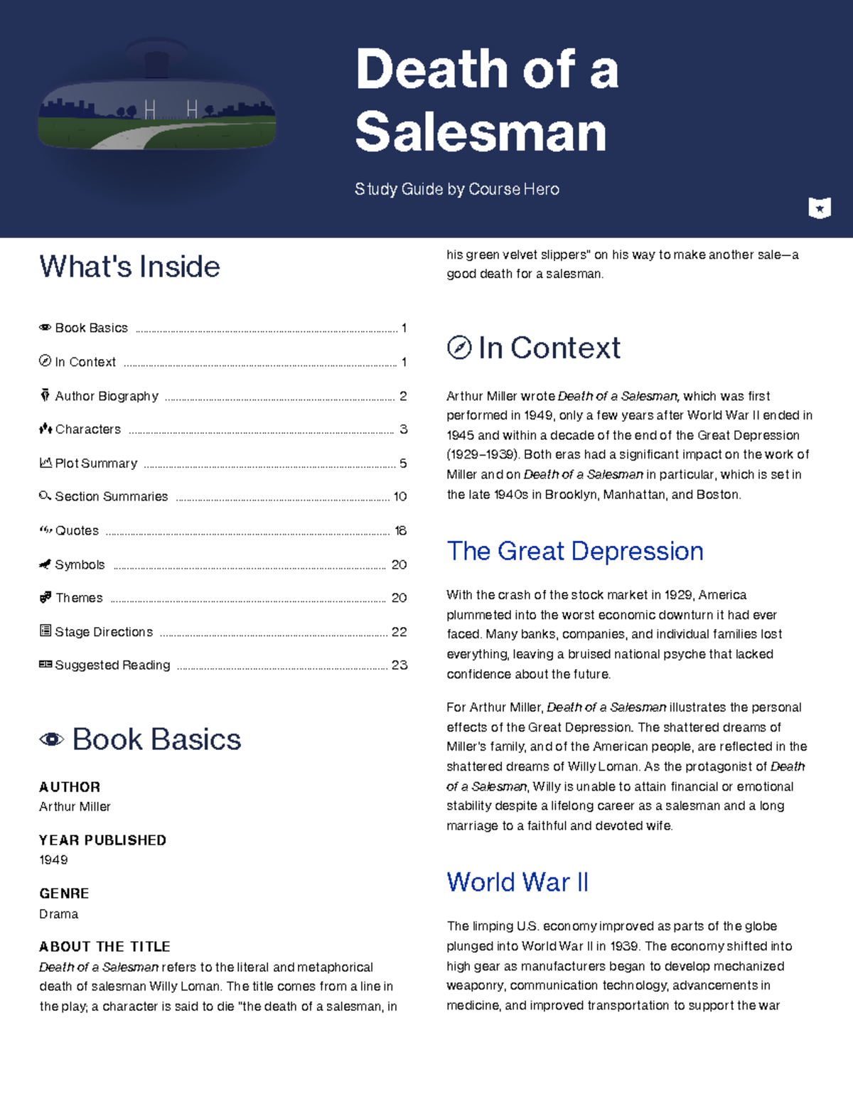 مسرحية - ytft - Death of a Salesman Study Guide by Course Hero What's ...