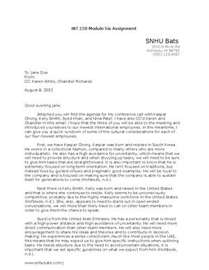 INT 220 Module Four Assignment Foreign Exchange - 4-2 Assignment: Foreign Exchange Global ...