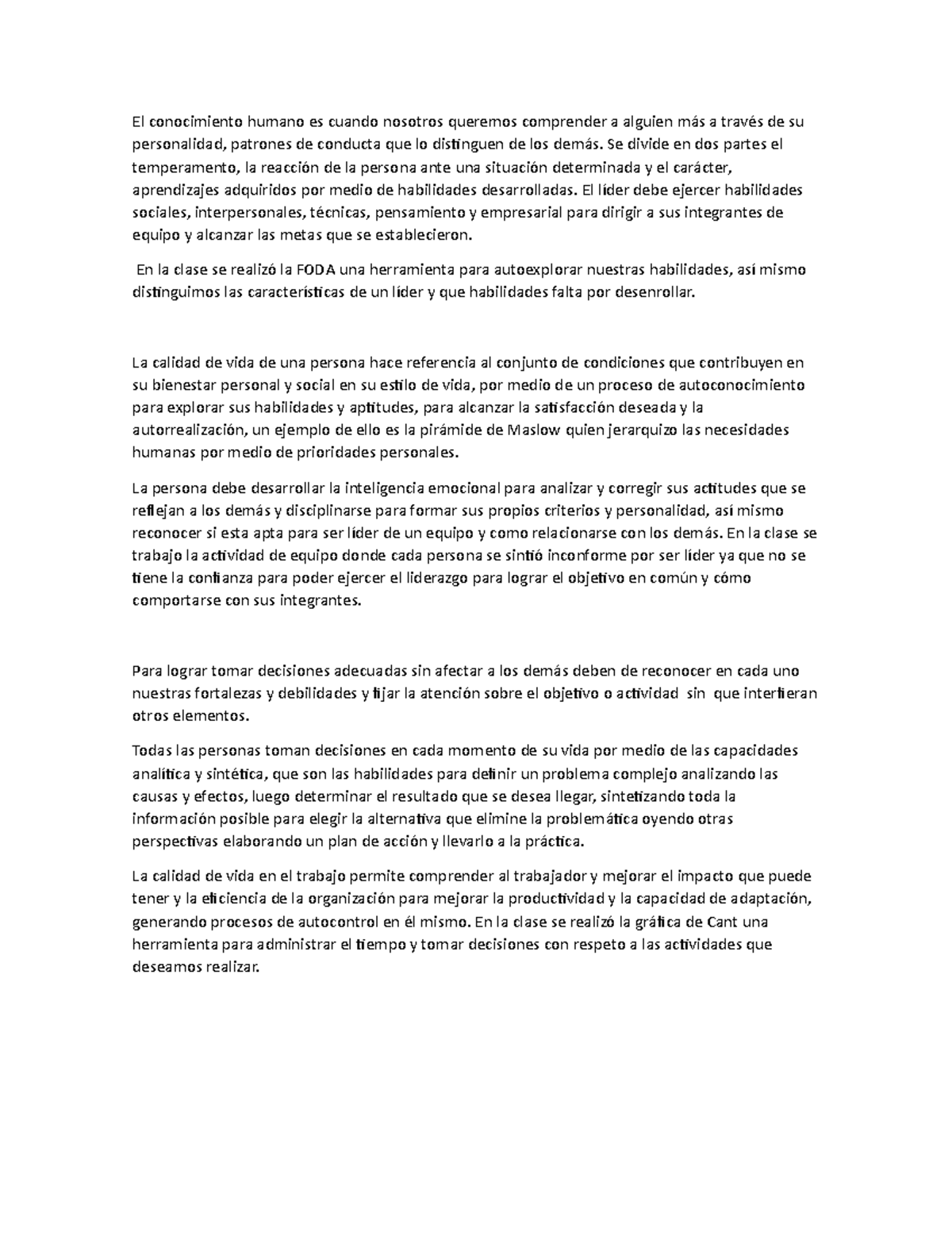 Dialogo - El conocimiento humano es cuando nosotros queremos comprender ...