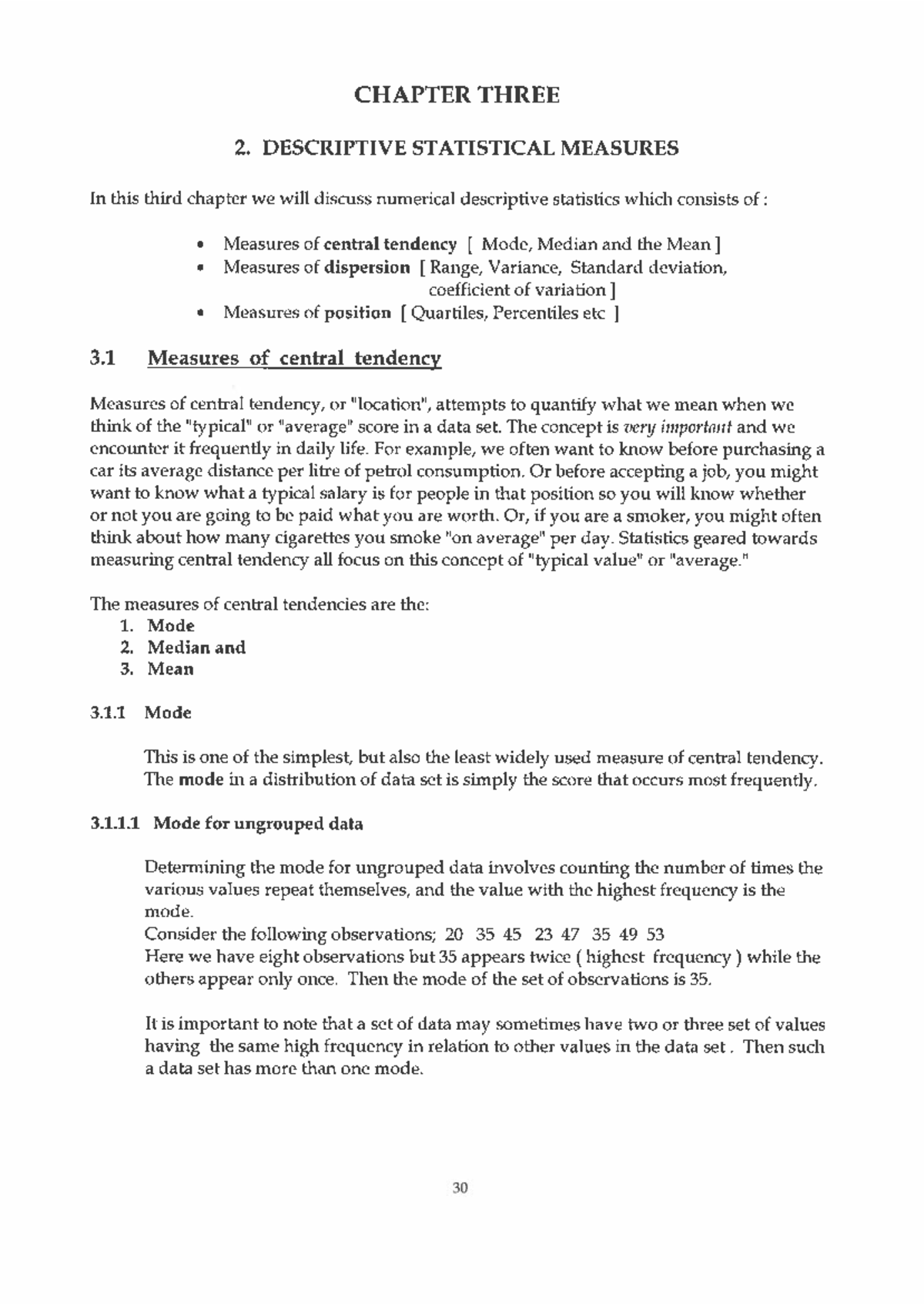 Chapter 3-Statistics - Studocu