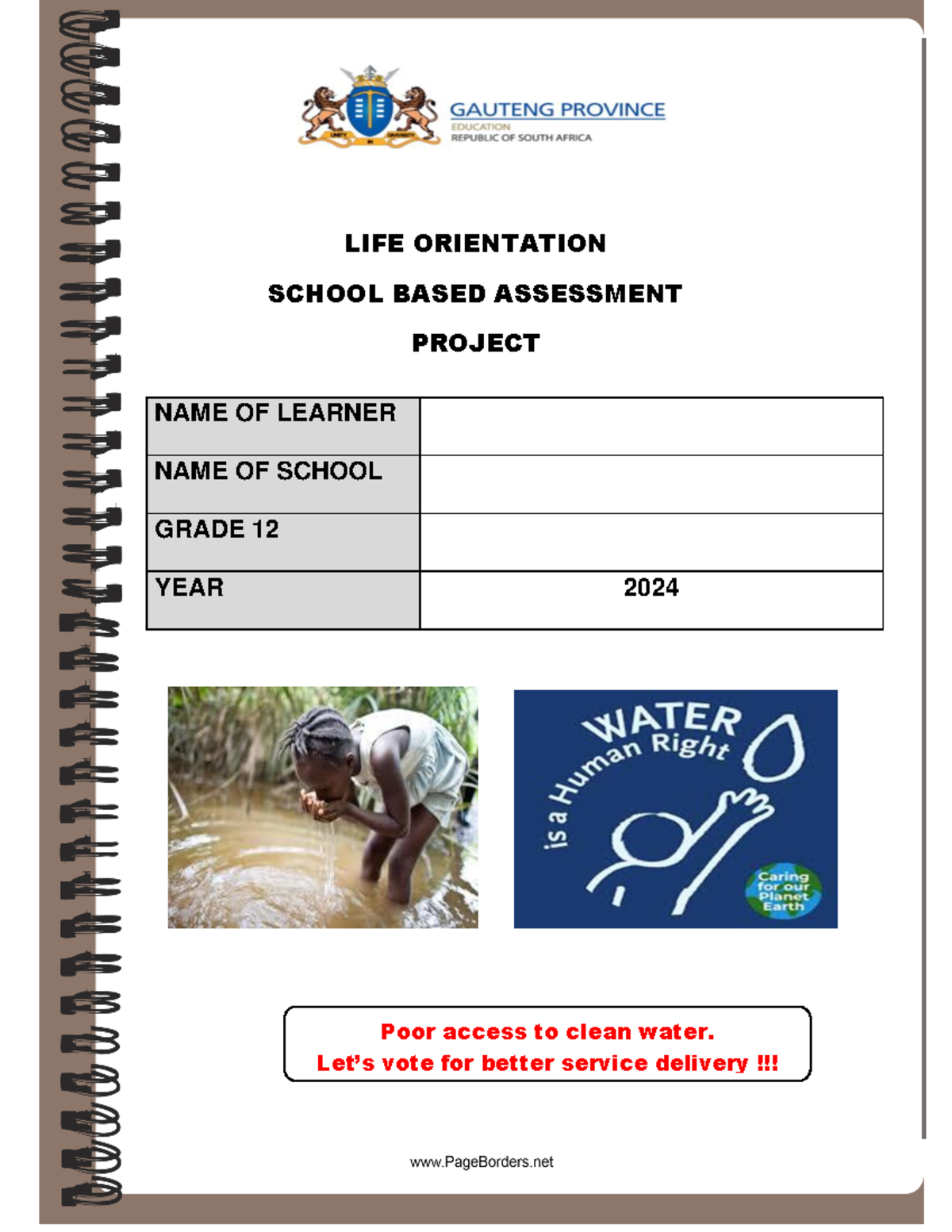 1. Term 2 Grade 12 Project - Eng 2024 jug - LIFE ORIENTATION SCHOOL ...