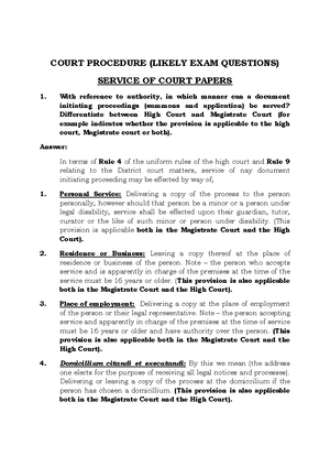 PAPER 1 AND 2 BOARD EXAM NOTES - Aspects regarding the prosecutor's ...