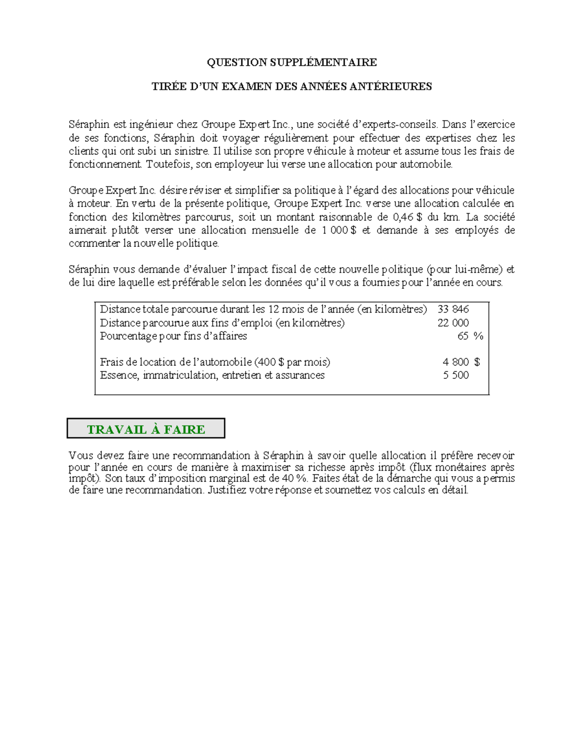 Question Suppl%c3%a9mentaire Tir%c3%a9 D%27un Examen Des Ann%c3%a9es 