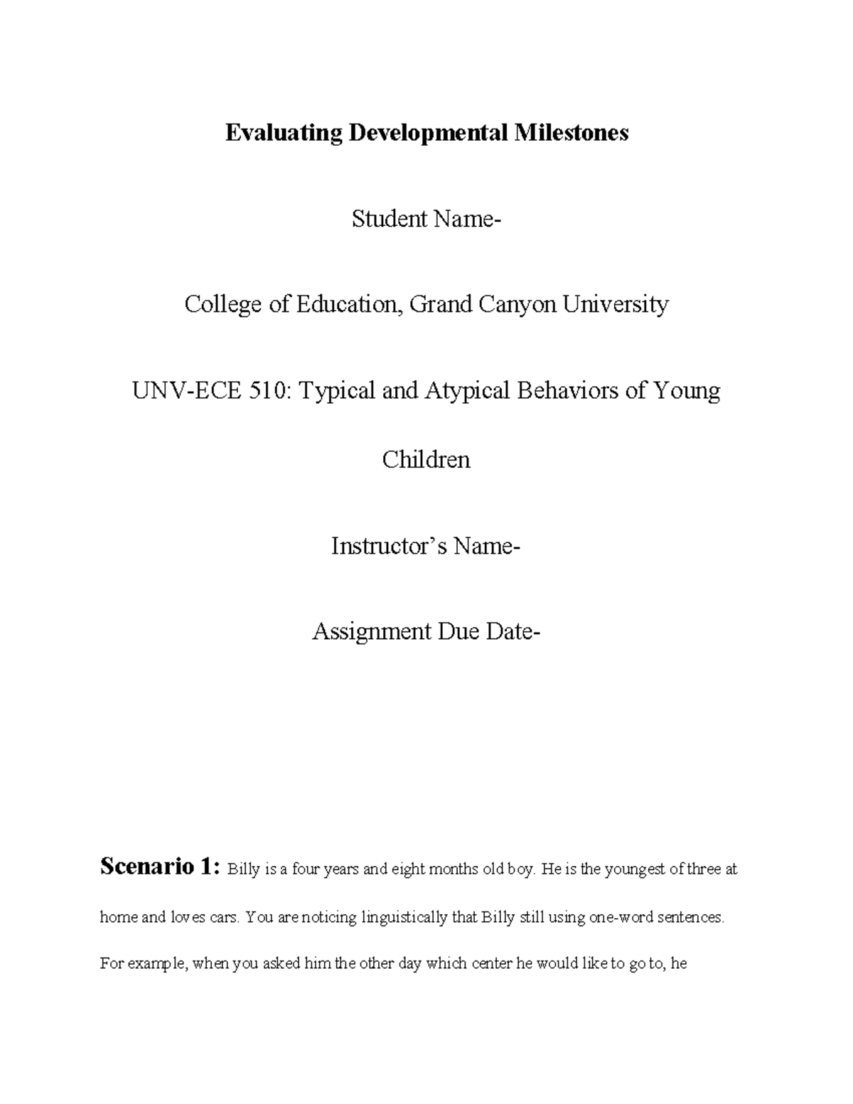 1234Evaluating Developmental Milestones - Evaluating Developmental ...