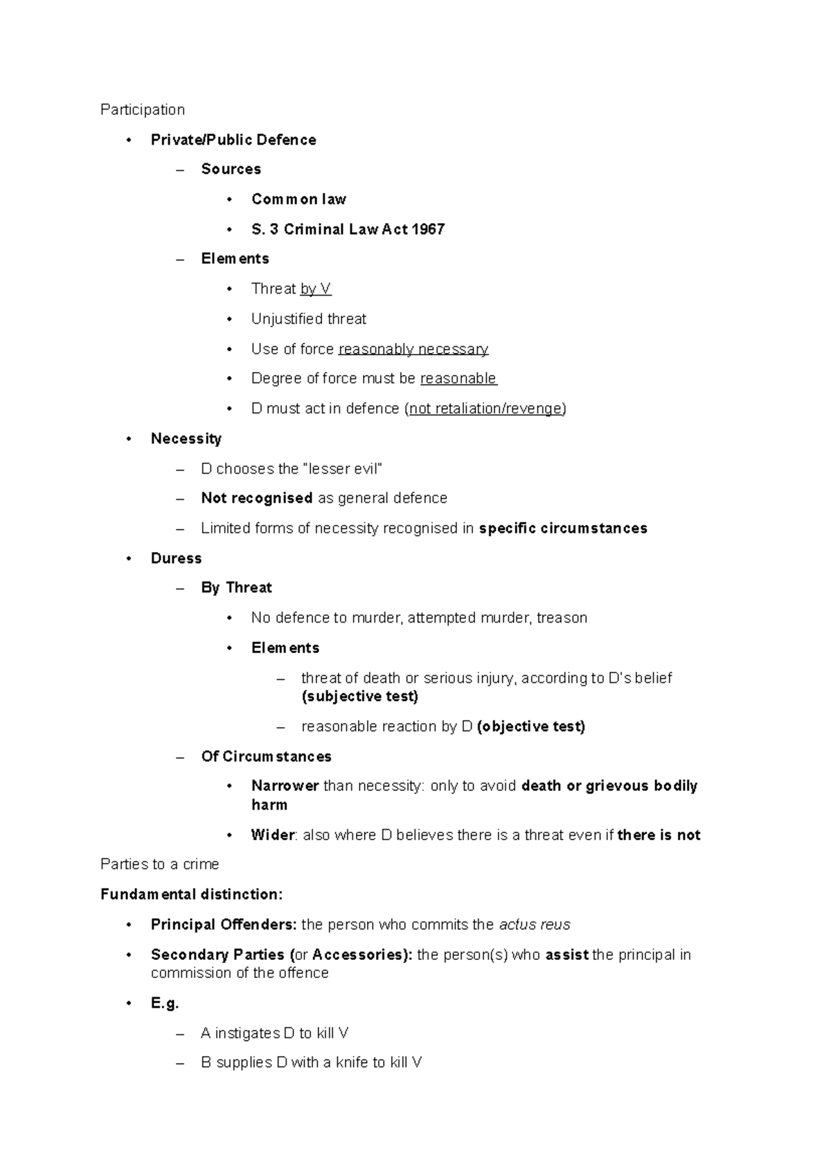Lecture 7- Participation - Participation - Private/Public Defence ...