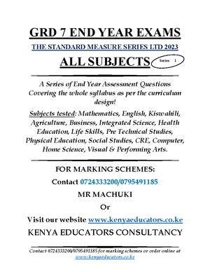 Grade 7 CBC Complete Integrated Science notes - Grade By: Vyntex ...