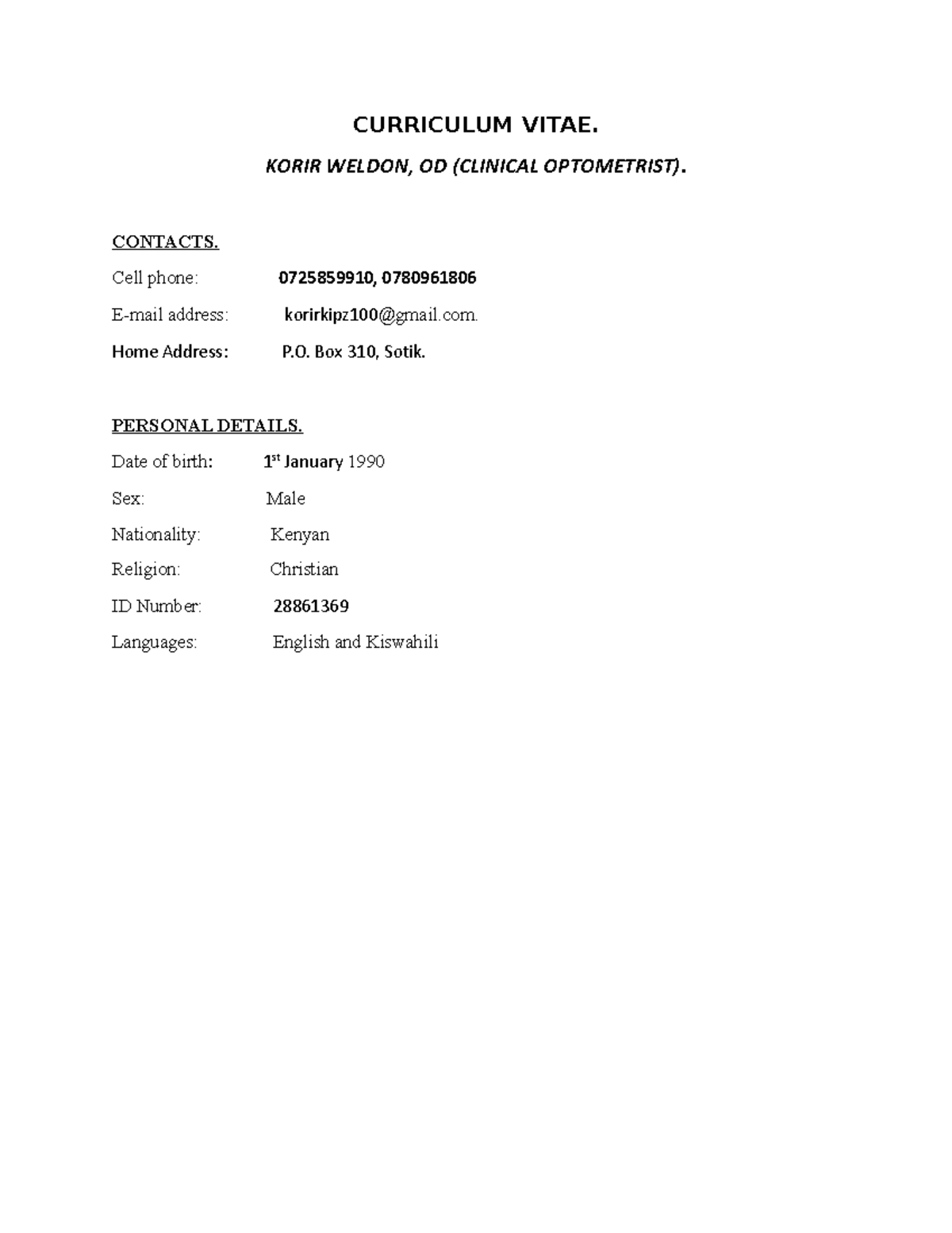 TRUE CV - to help job seekers write a good and admirable cv ...