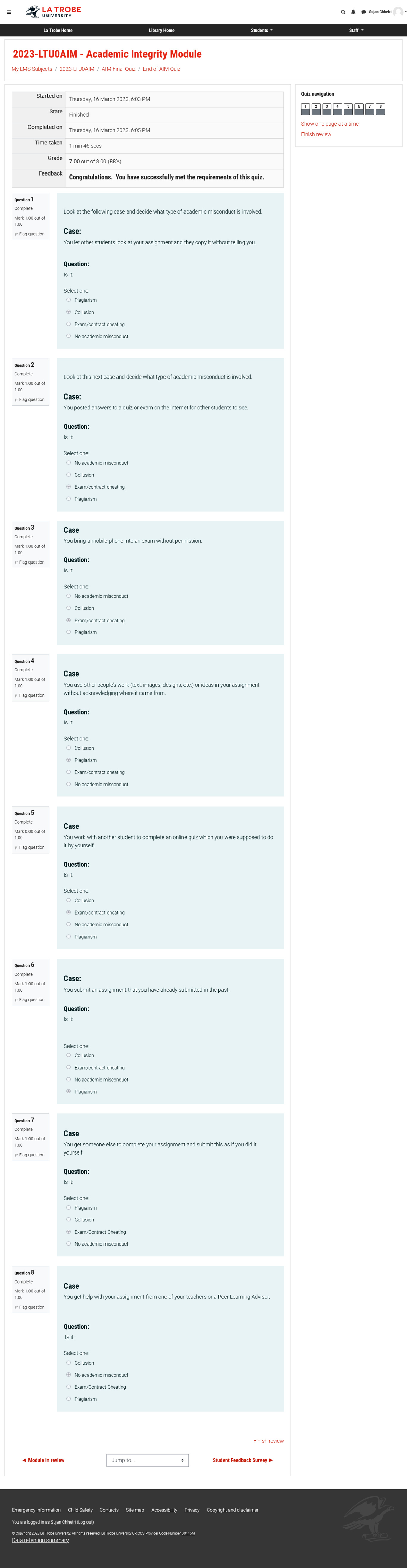 QUIZ Final - OLN5AIM - Studocu