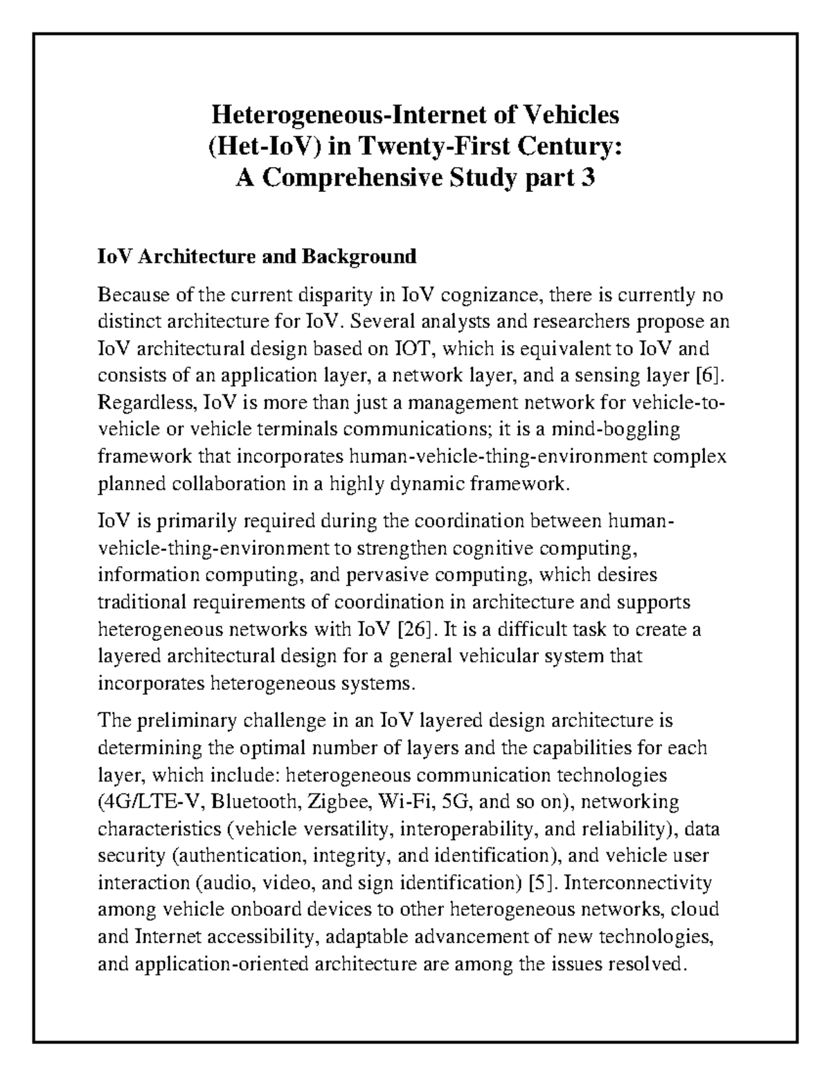 Heterogeneous part 3 - Heterogeneous-Internet of Vehicles (Het-IoV) in ...