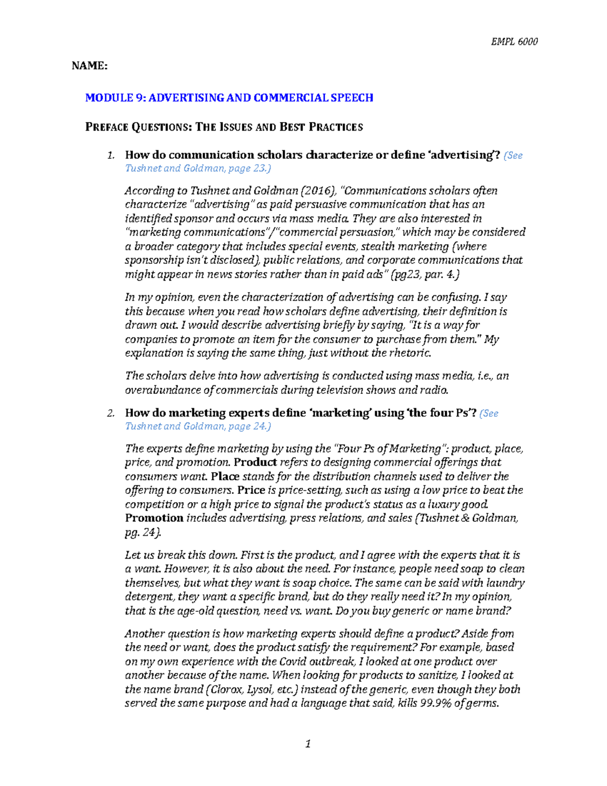 Module 9 Assignment Prompt Template - EMPL 6000 - NAME: MODULE 9 ...