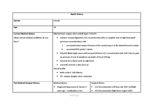 SAGO chart - 4• FAMILY NAME MRN t'J~ Health GlVENNAME D MALE D FEMALE ...