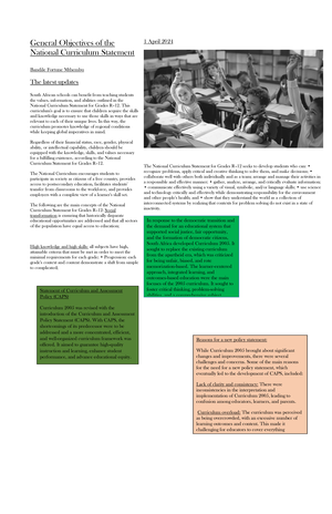 Essay Skeleton - Essay skeleton Overview Statement of introduction or ...