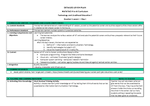 COT2 SElect Packaging Materials - DETAILED LESSON PLAN IN TECHNOLOGY ...
