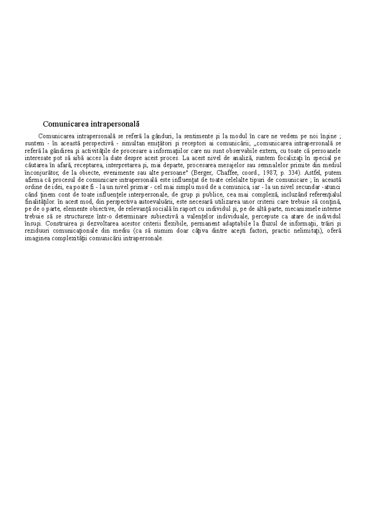 Comunicrea intrapersonala - Comunicarea Comunicarea se la la sentimente ...