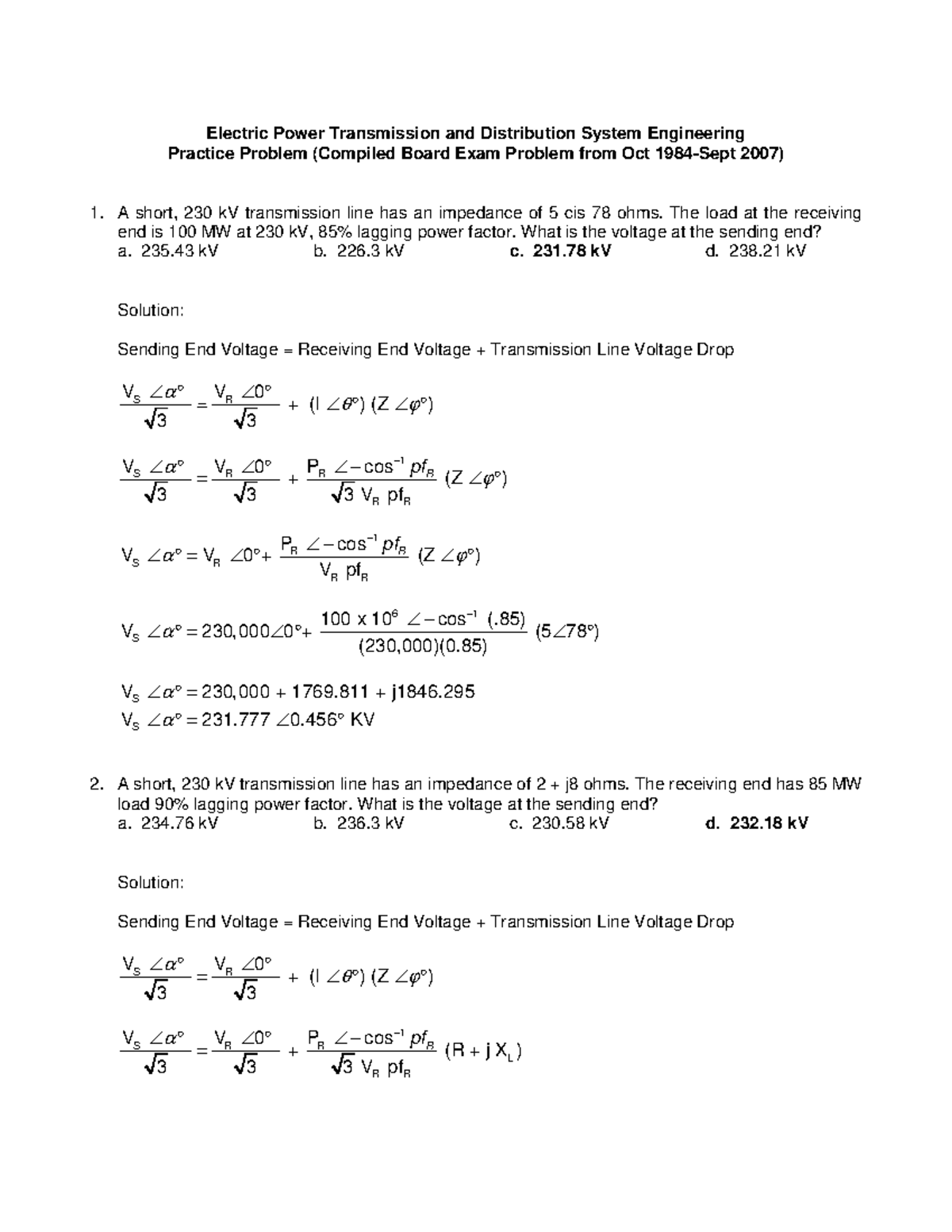 Electric Power Transmission And Distribution System Engineering 2 RBC