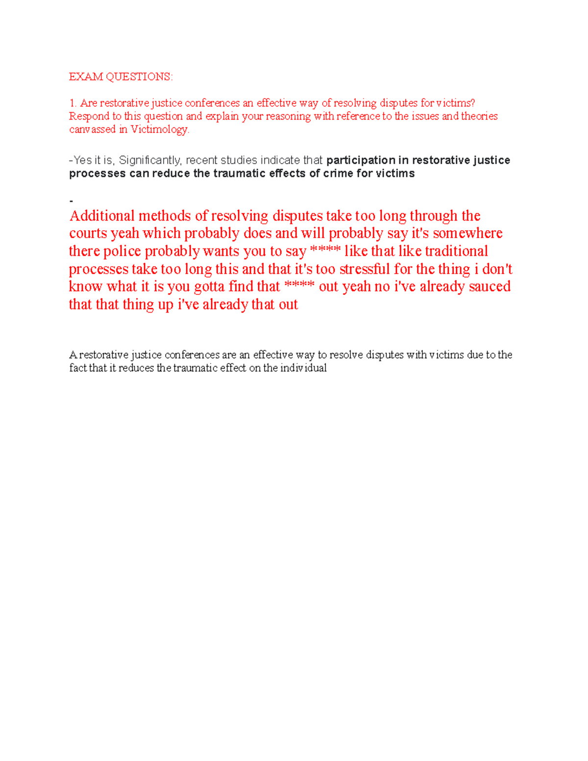 Week 8- Bullying - Victimology: Victims, Justice And The Law notes ...