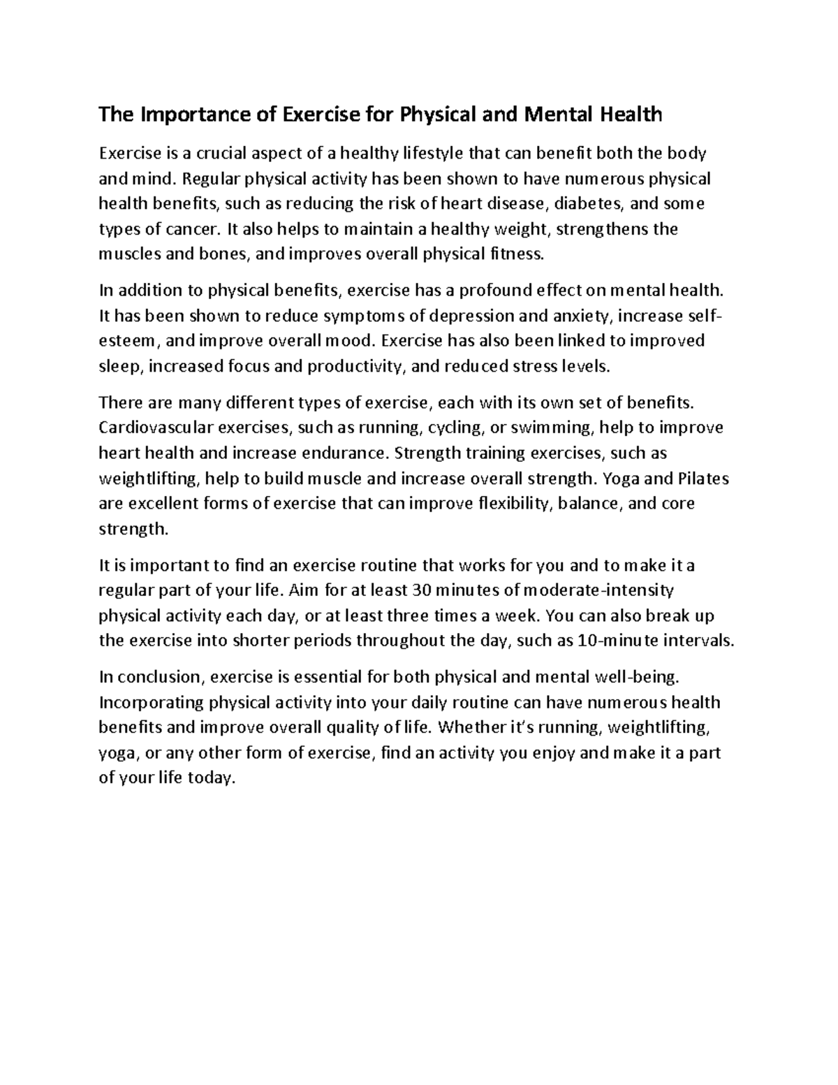 Exercise Education Should Be Free 1 The Importance Of Exercise For exercise-education-should-be-free-1-the-importance-of-exercise-for
