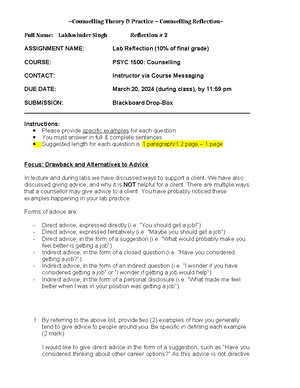 Briefing note final - Briefing notes assignment Kristen Ferro N COMM ...