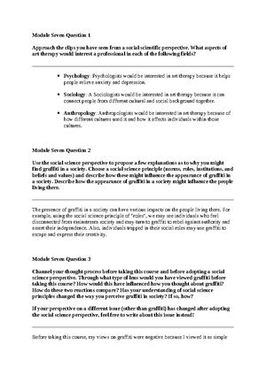 HIS Module Eight Short Answer - Joshua Washington 8/20/ HUM- Module ...