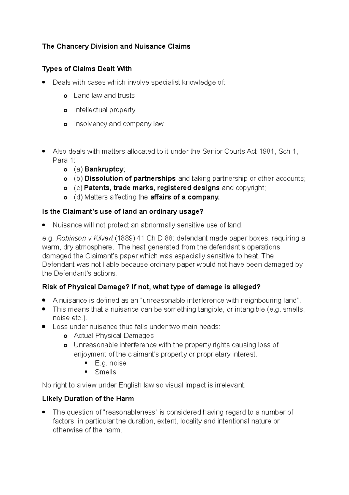 Work Of The Chancery Division , Work of the Financial List – WAEXX