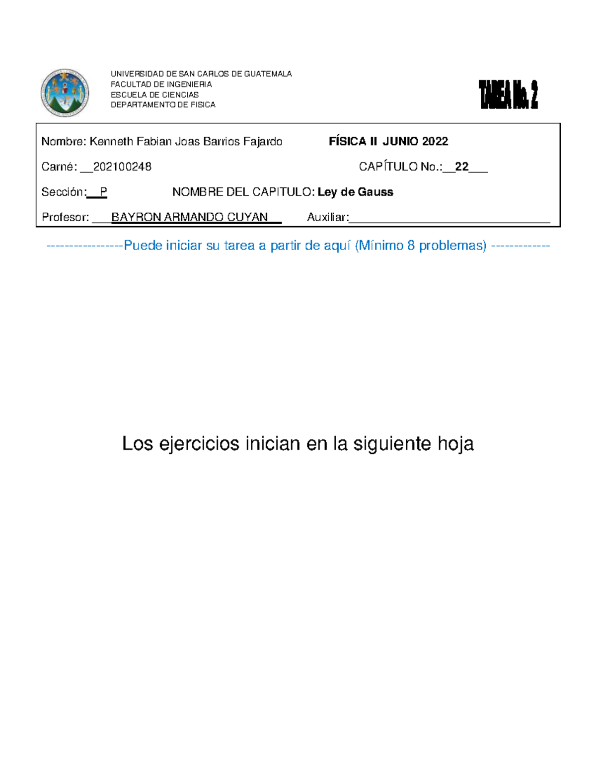 202100248 F2P T2 - examen de practica - Física 2 - UNIVERSIDAD DE SAN ...