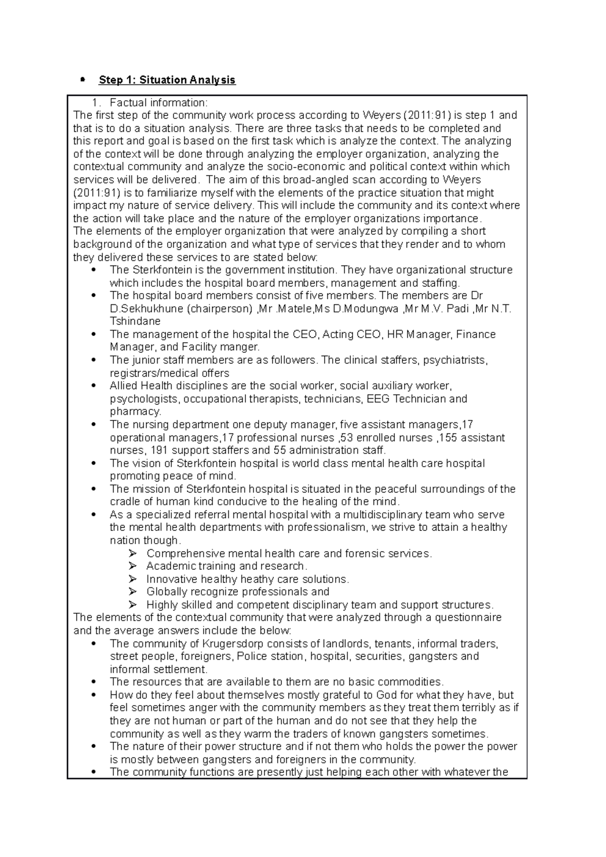 Community Report 1 2 Step 1 Situation Analysis Factual Information The First Step Of The community-report-1-2-step-1-situation-analysis-factual-information-the-first-step-of-the