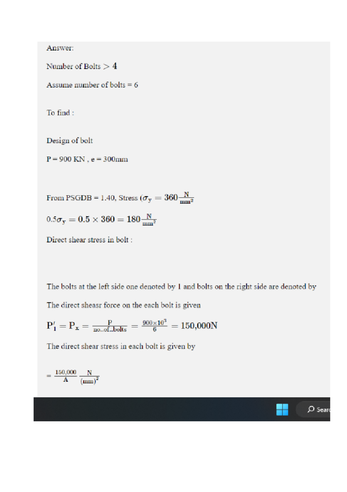 Example assignment 331 - Machine Element Design - Studocu