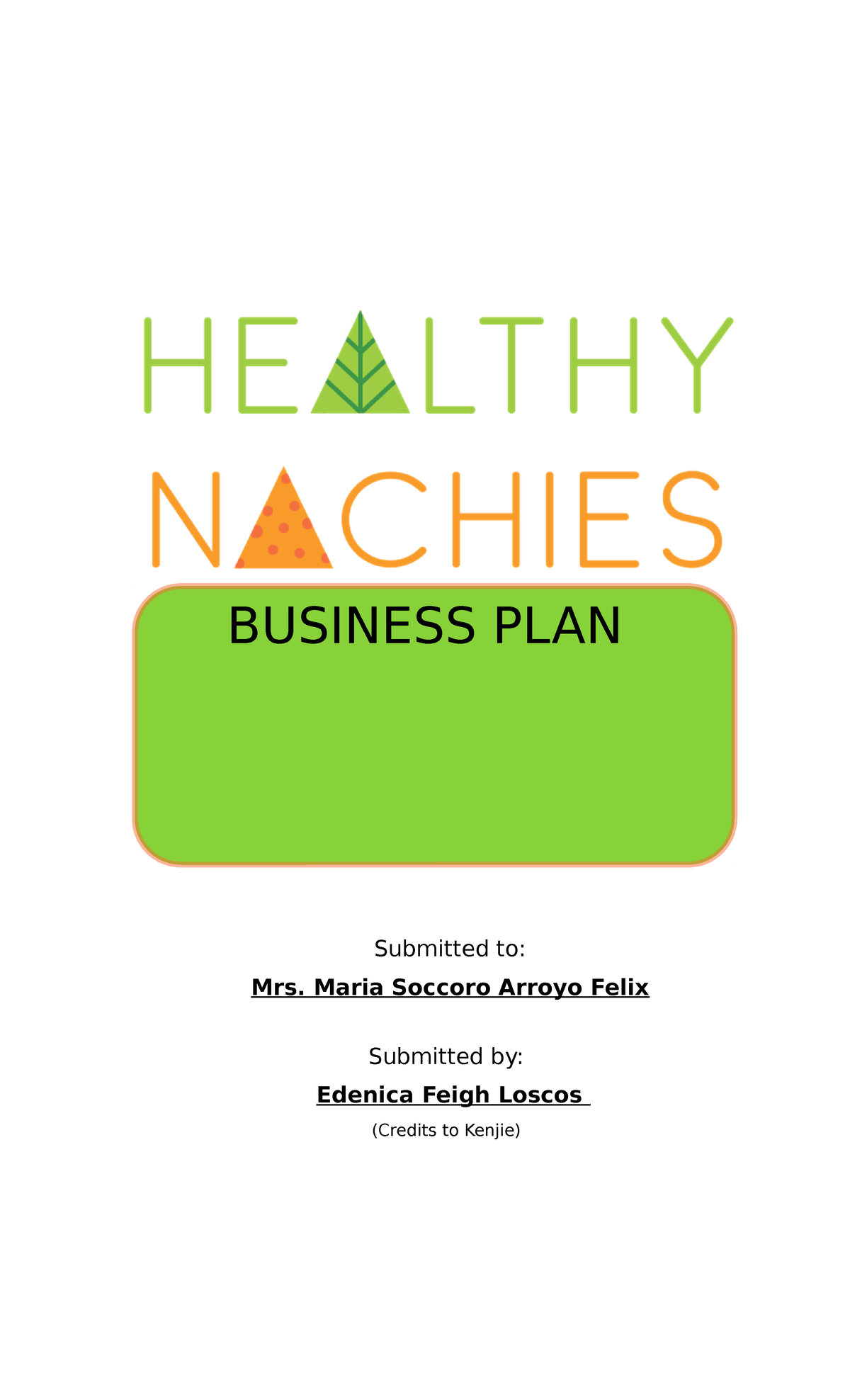 Business PLAN - IT WILL HELP STUDENTS WITH THEIR ACTIVITIES ESPECIALLY ...