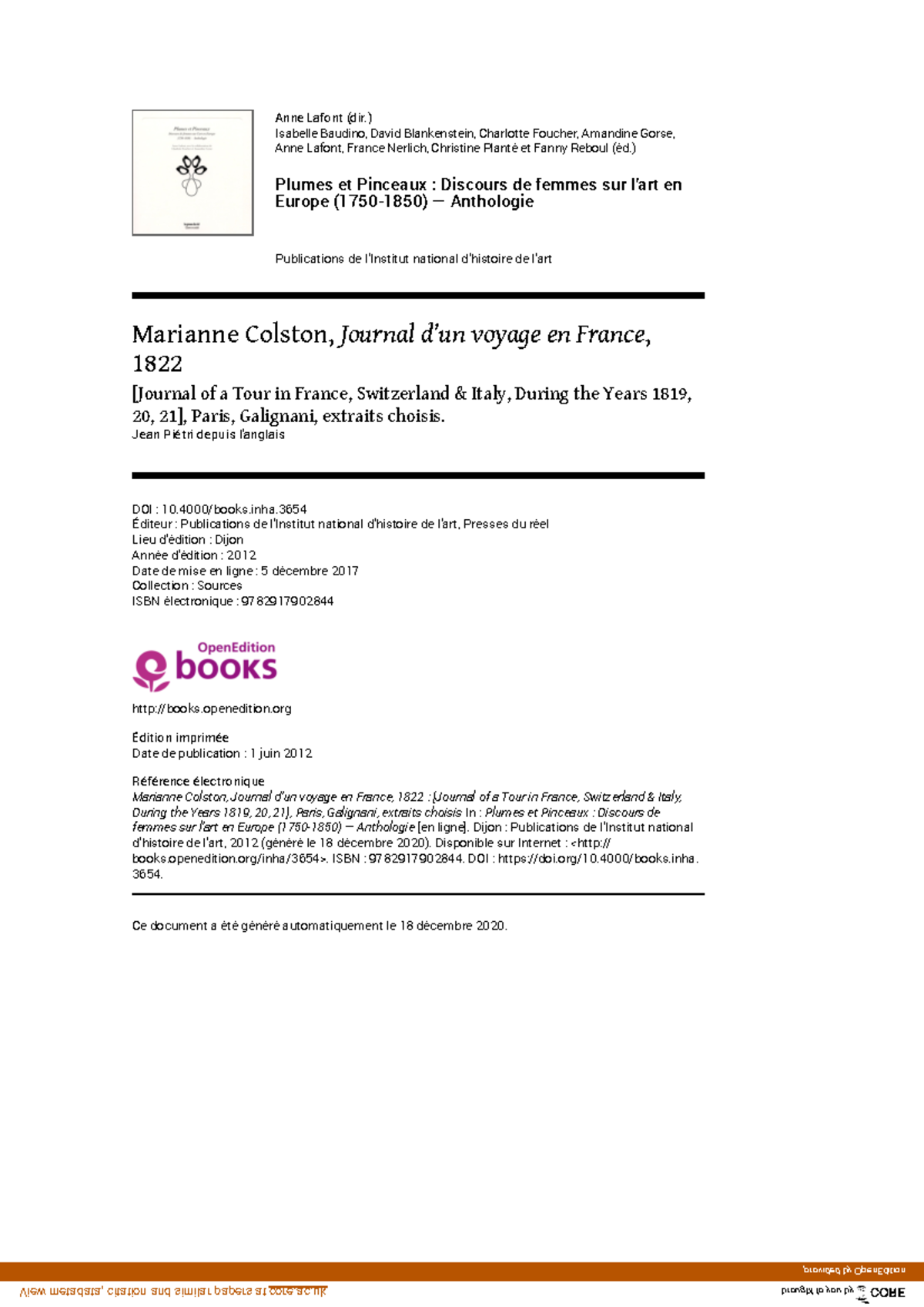 430359084 - Histoire - Anne Lafont (dir.) Isabelle Baudino, David ...