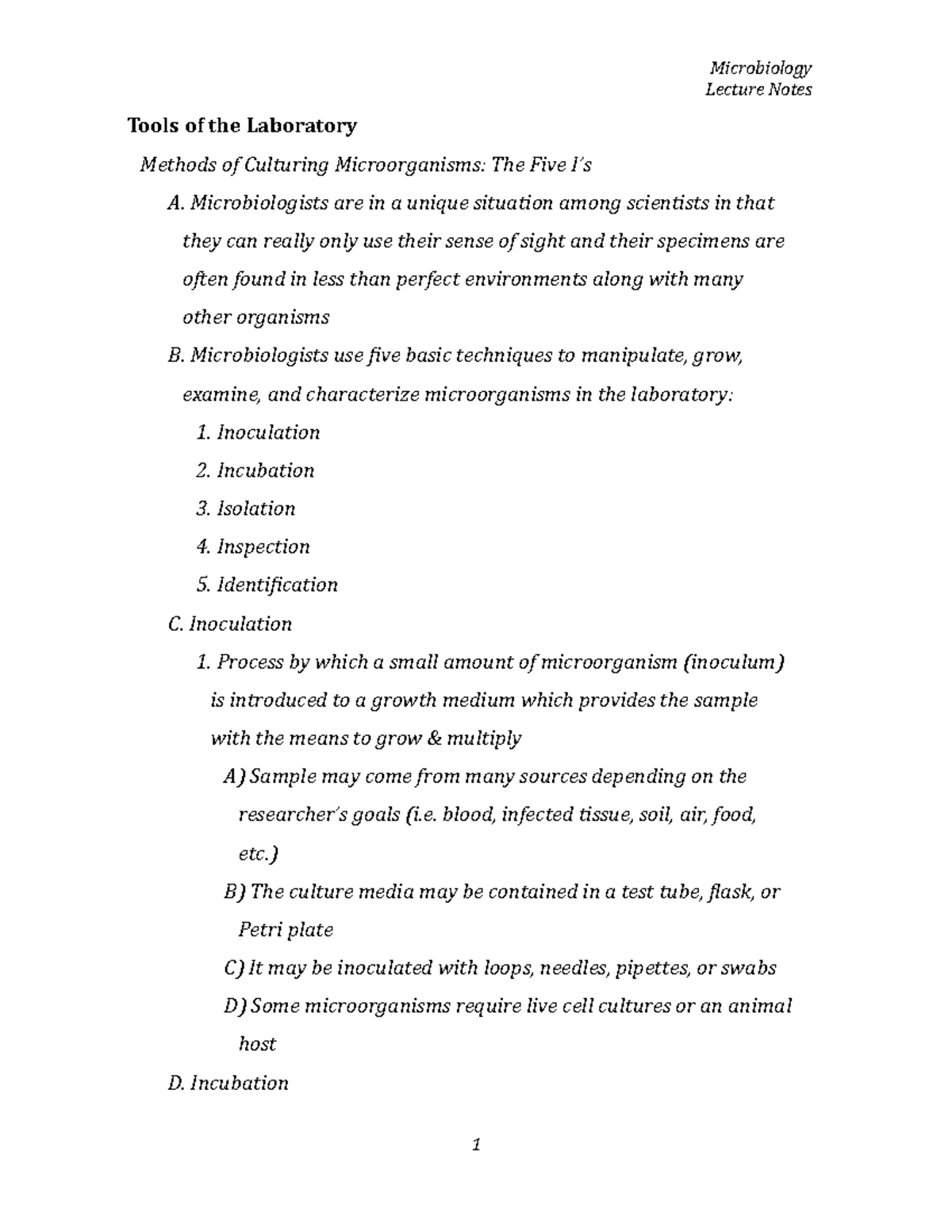 2021-Microbiology-Lecture-Notes-Tools of the Laboratory-Notes-No ...
