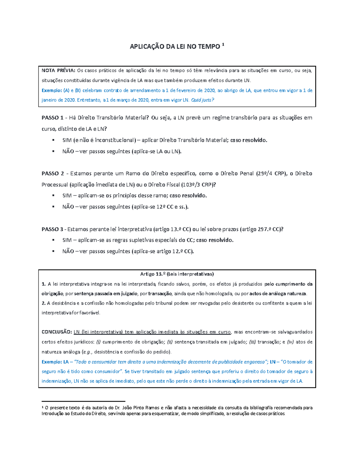 IED Esquema ( AplicaçÃO DA LEI NO Tempo) - APLICA«√O DA LEI NO TEMPO 1 ...