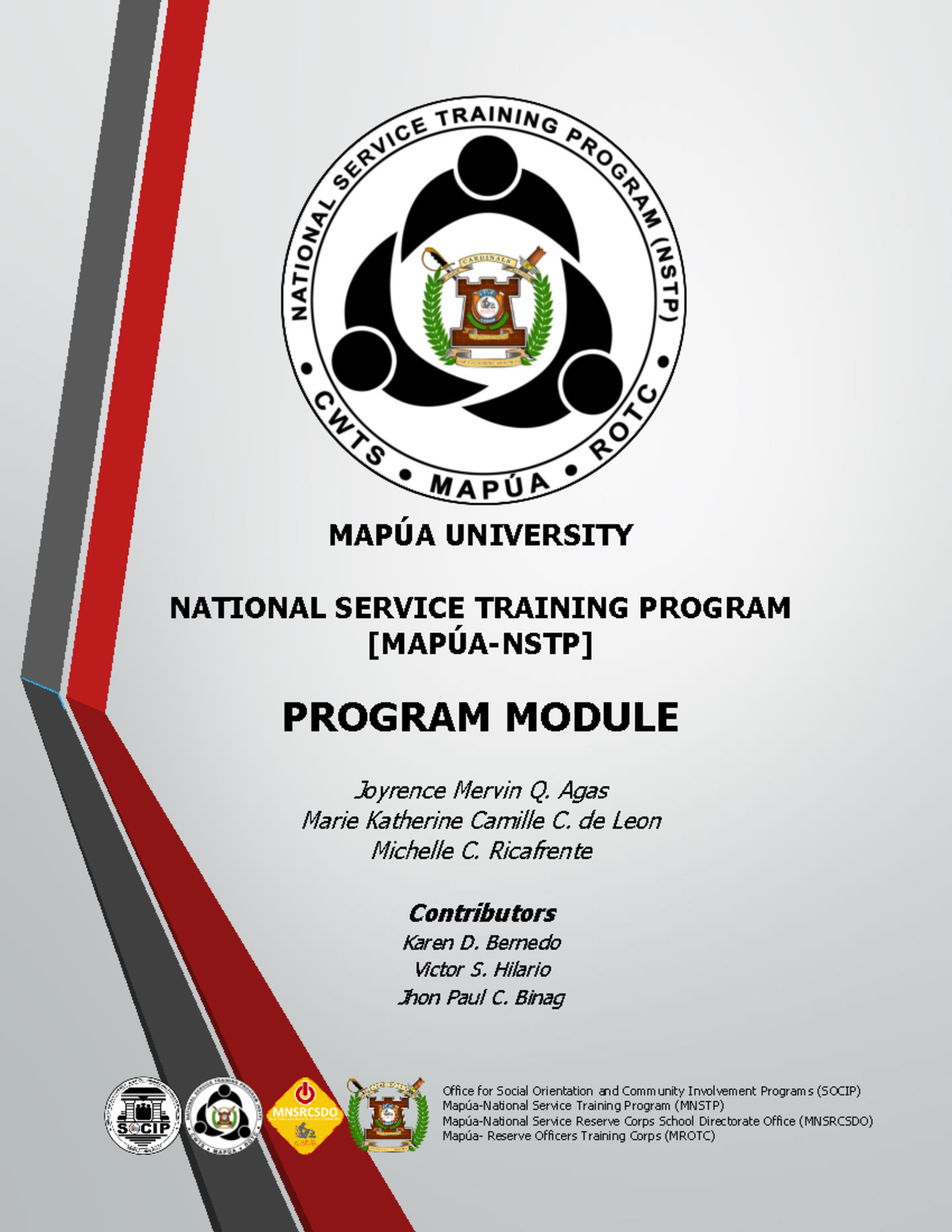 National service training program mod - MAPÚA UNIVERSITY NATIONAL ...