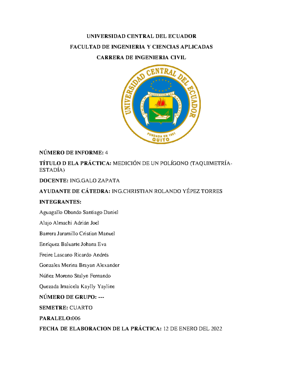 S4P6 Informegrupal Taquímetria - UNIVERSIDAD CENTRAL DEL ECUADOR ...