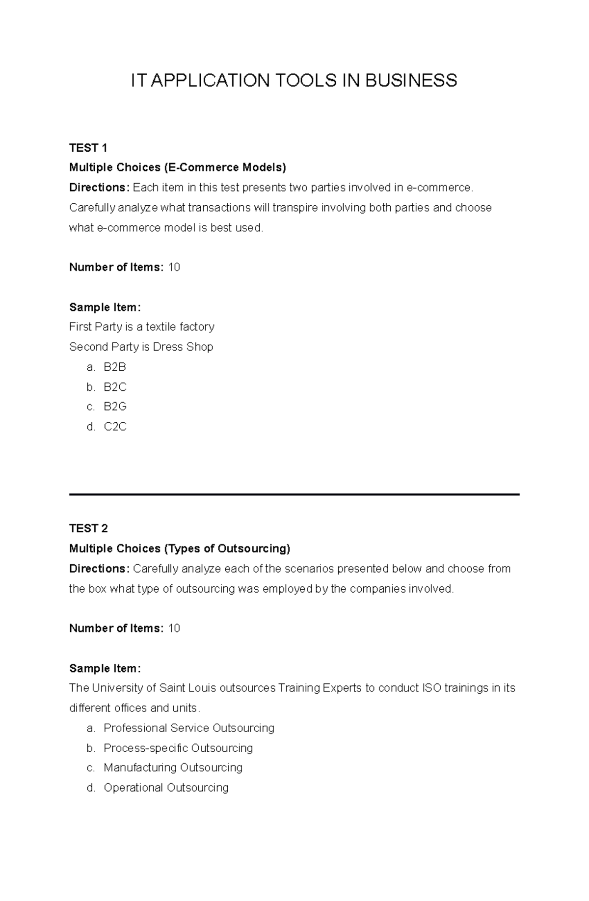 IT-Tools-Prelim - oh this - IT APPLICATION TOOLS IN BUSINESS TEST 1 ...
