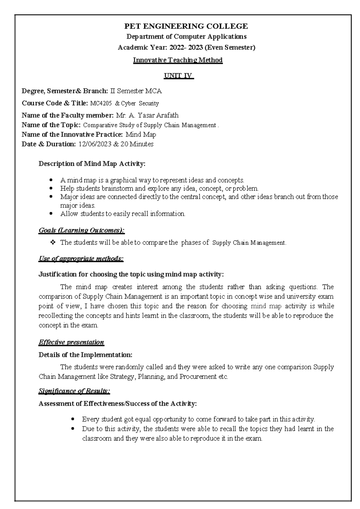 Cyber Mind Map - PET ENGINEERING COLLEGE Department of Computer ...