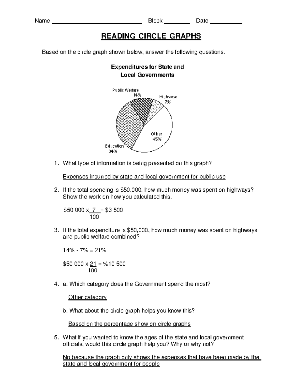 Answer for WEEK 7 - Reading - NON- Linear TEXT Worksheet - Name Block ...