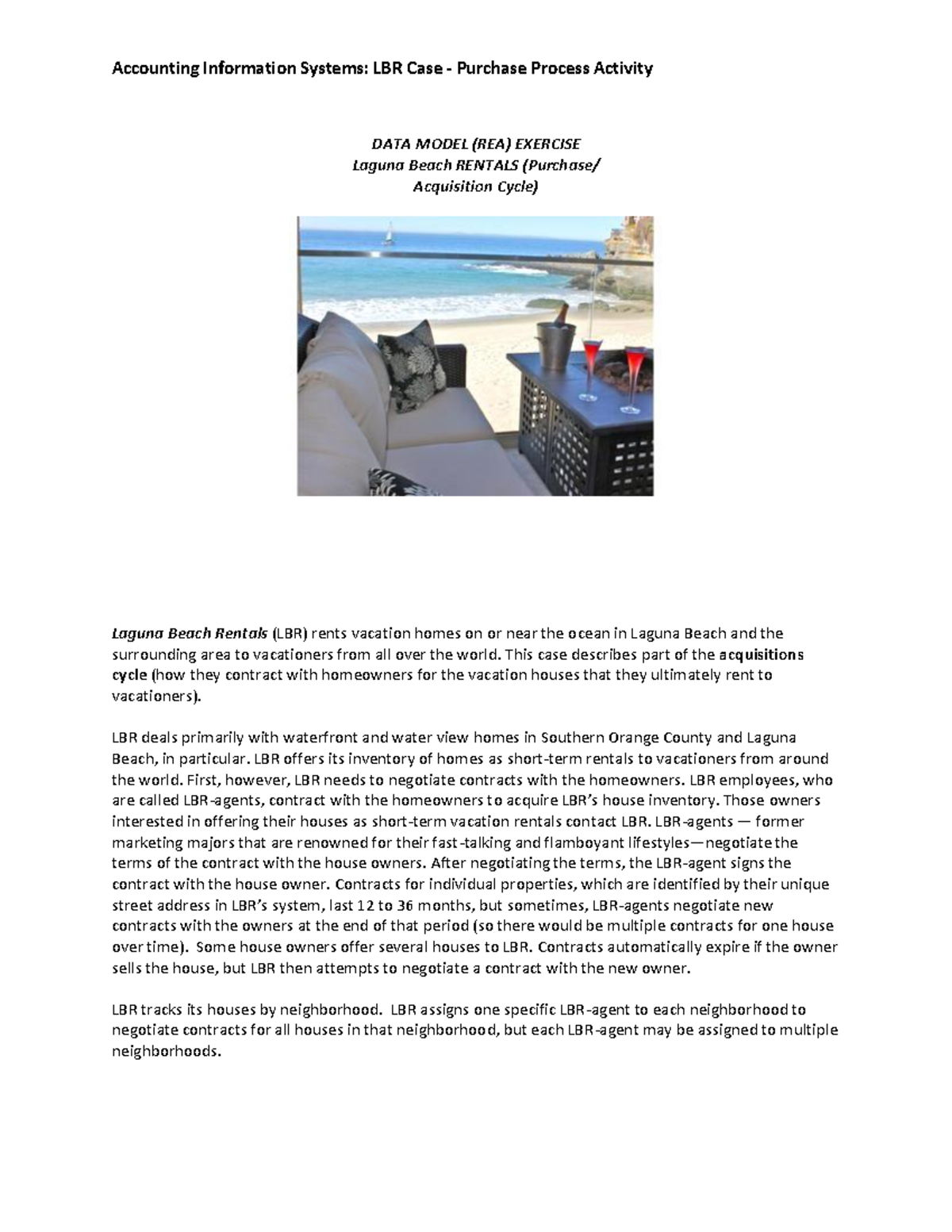 LBR Activity Case - Purchase Process - Accounting Information Systems: LBR Case - Purchase ...